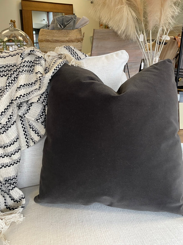 Crushed Black Velvet Pillow| Northlight Interiors - Northlight ...
