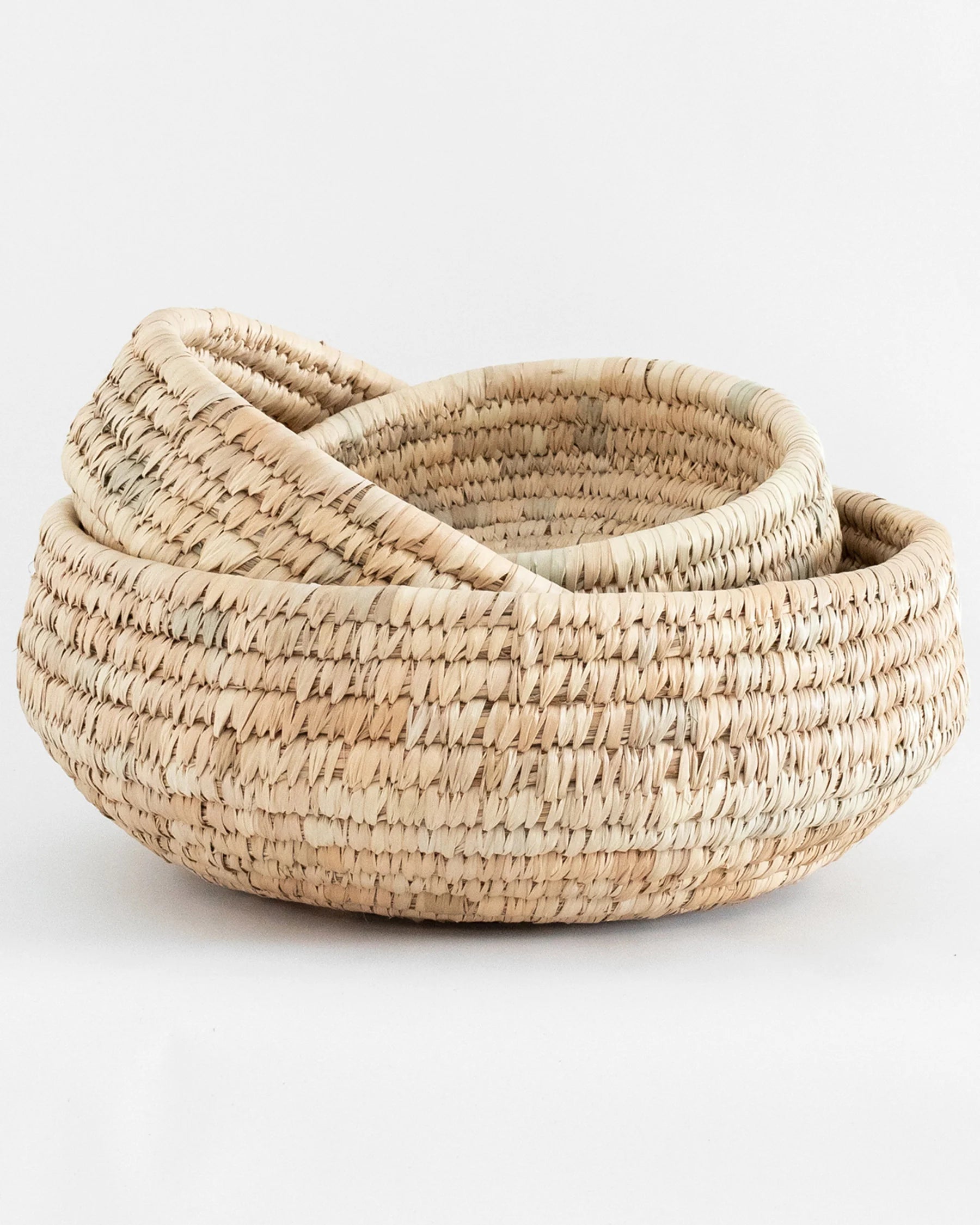 Handwoven Grass & Date Leaf Baskets | Northlight Interiors - Northlight ...