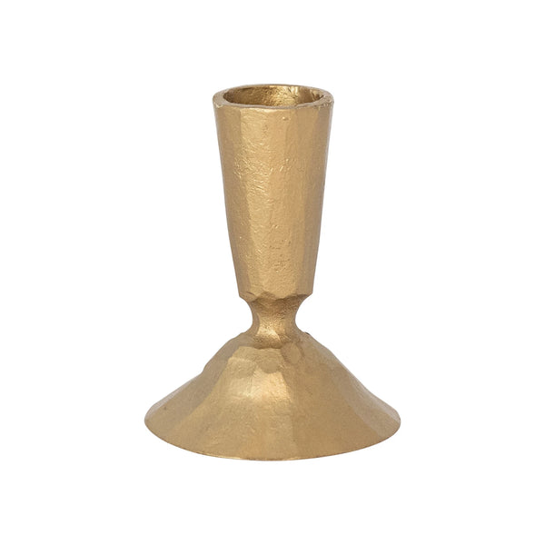 Mini Hammered Antique Brass Taper Holder | Northlight Interiors ...